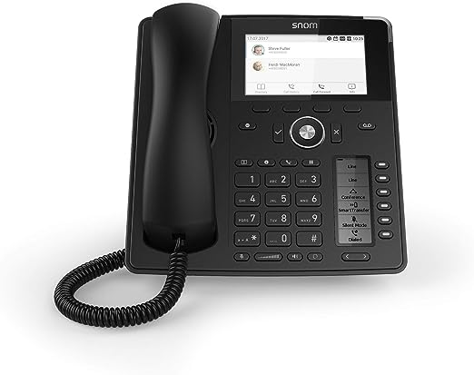 SNOM D785 IP Phone, SmartScreen, 12 SIP Identities, Bluetooth, USB, 48