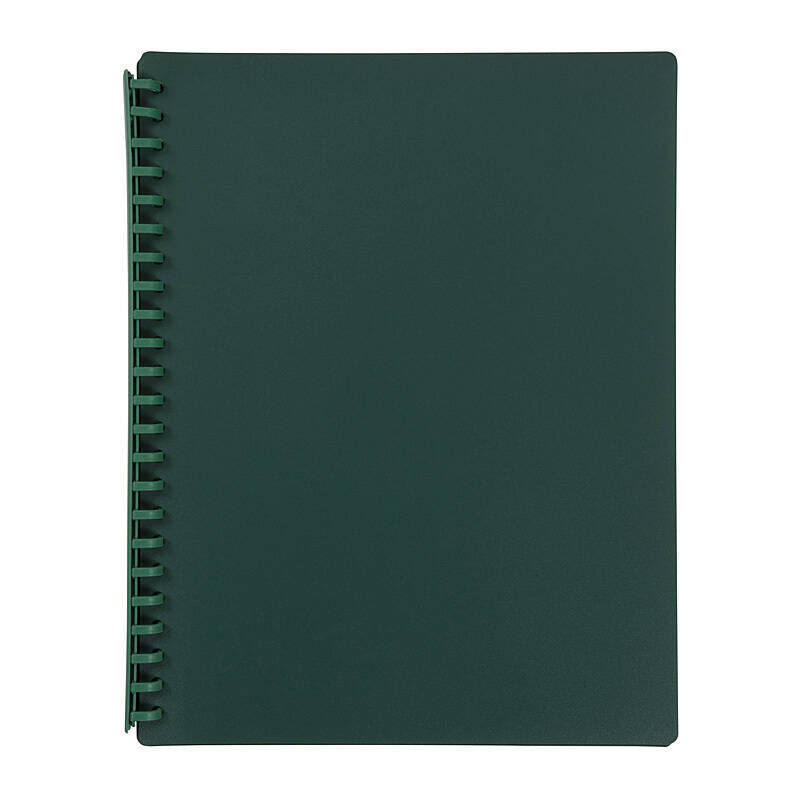 Marbig Refillable Display Book 20 Pocket Dark Green - 2007028