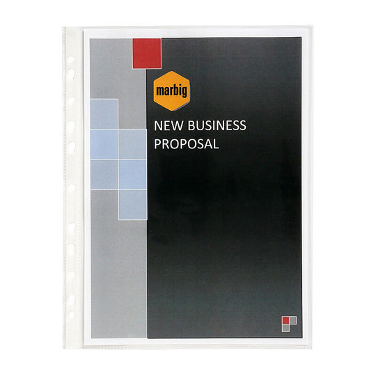 Marbig Sheet Protectors Heavyweight A4 50Pk - 25100S
