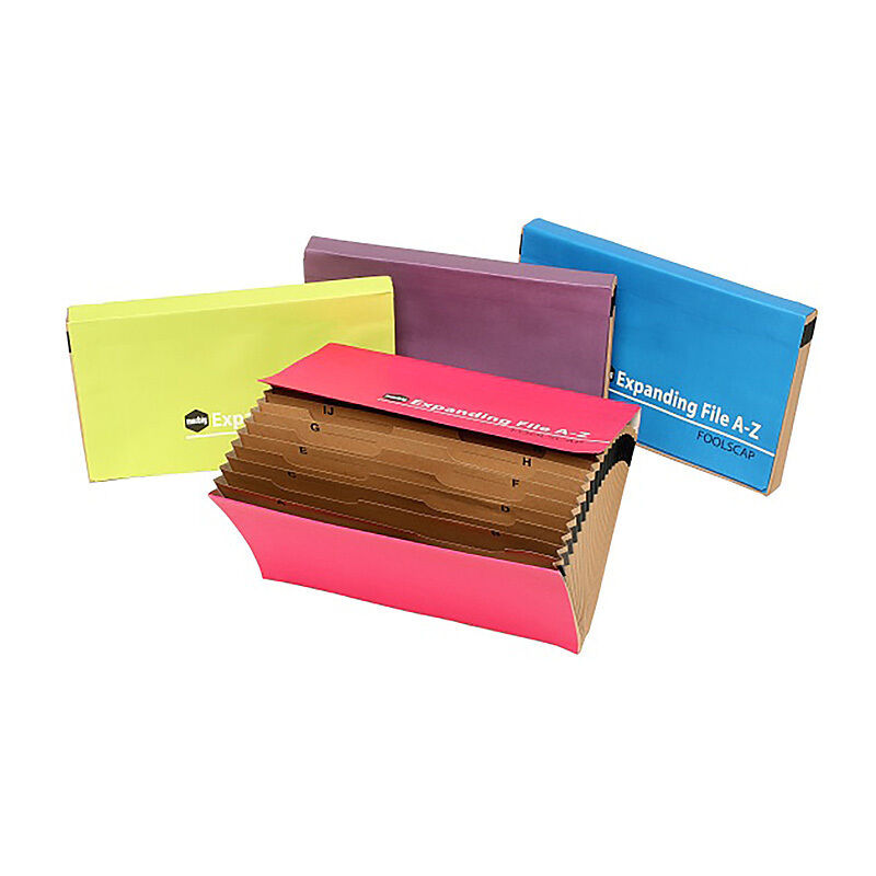 Marbig Expanding File F/C A-Z Assorted Summer Colours - 90060/08